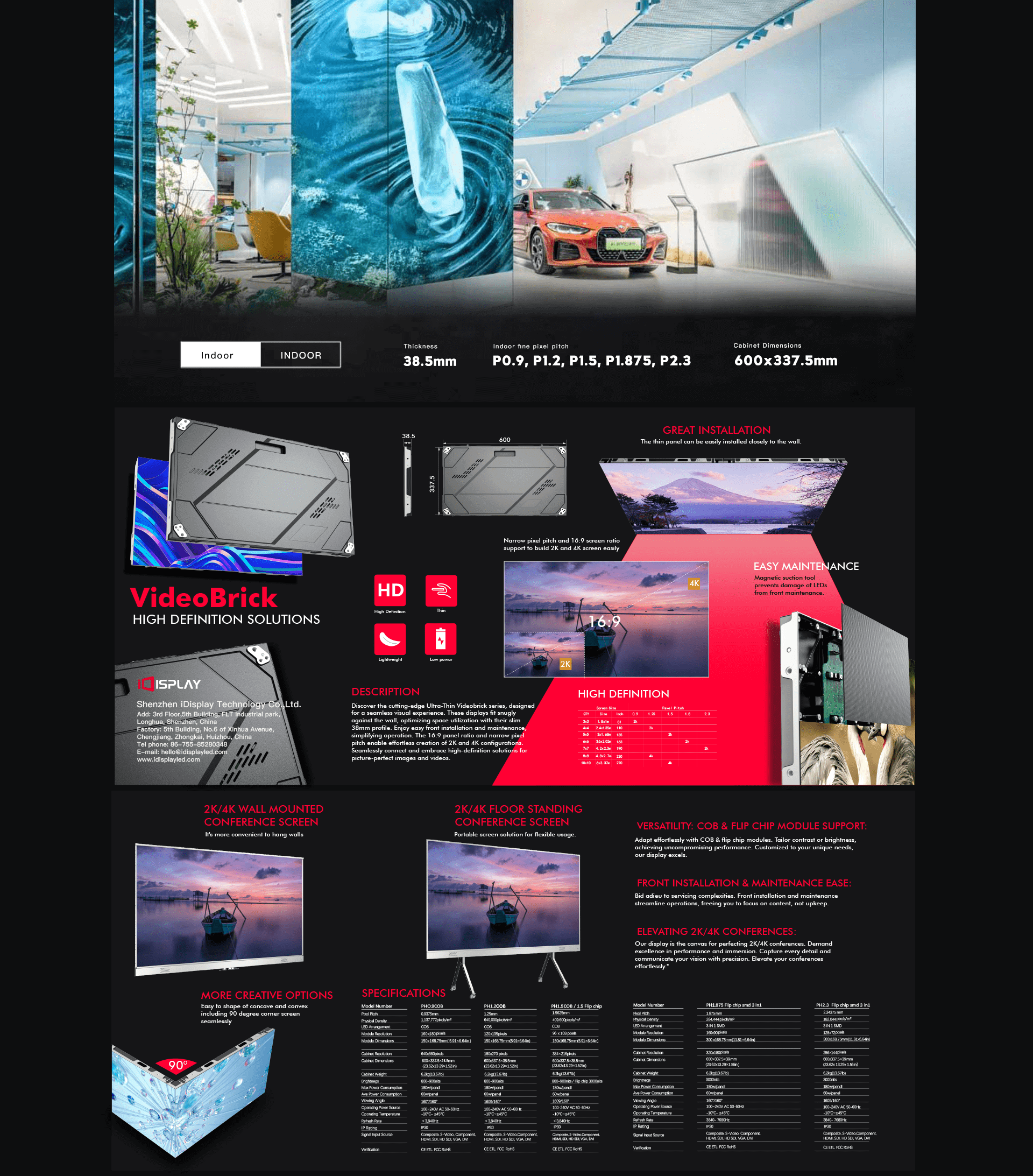 Fine Pitch Display | Ultra Fine Light HDR LED Screen - iDisplay