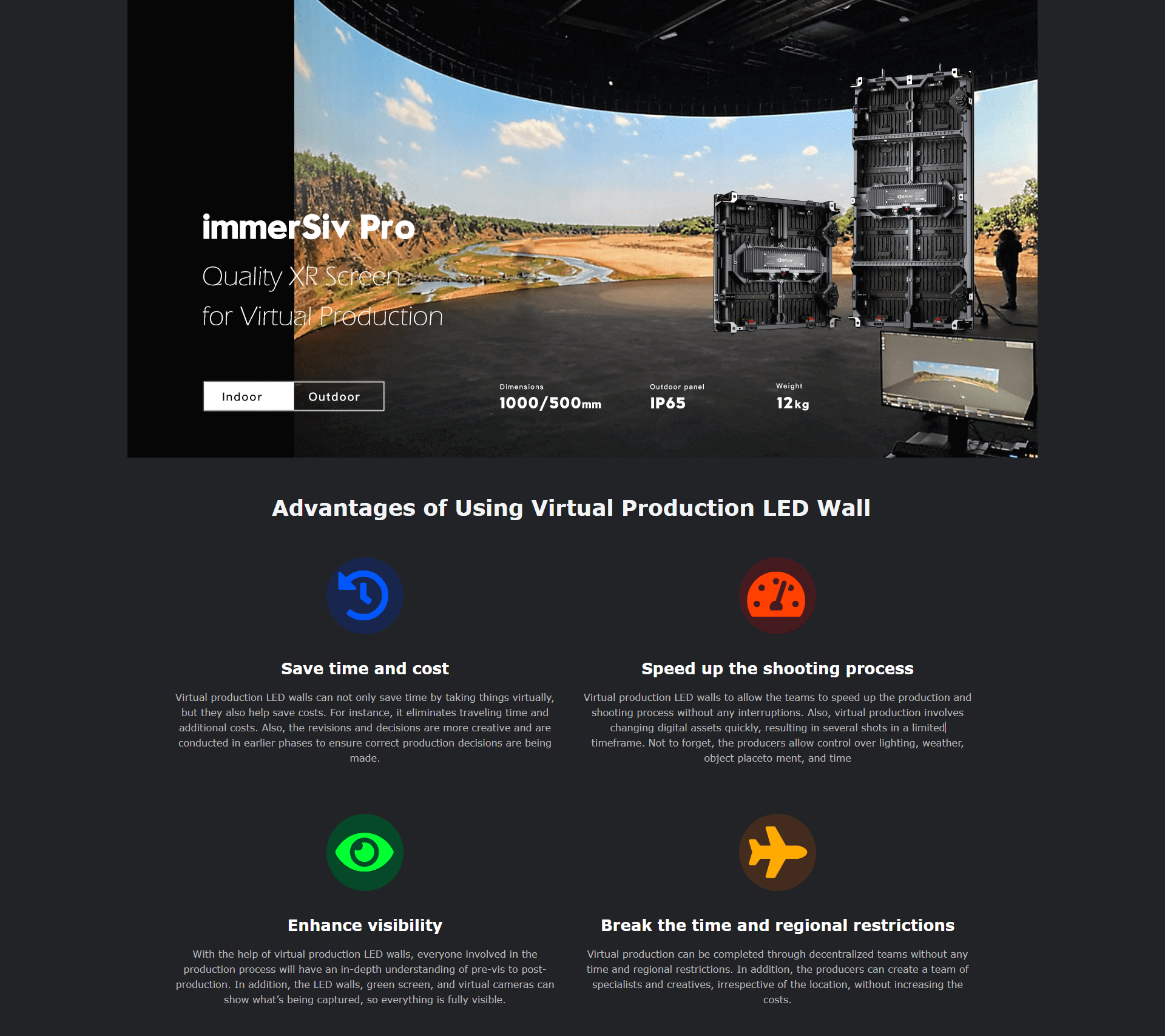 LED Wall Virtual Production Solutions for XR Studio - iDISPLAY