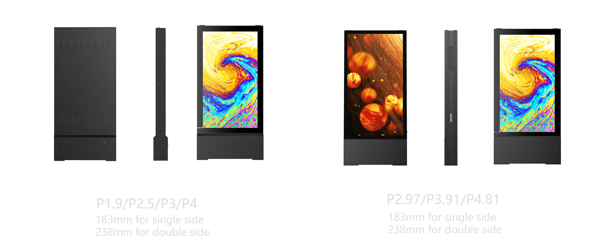 Outdoor LED Poster Floor Standing Advertising LED Display - iDISPLAY